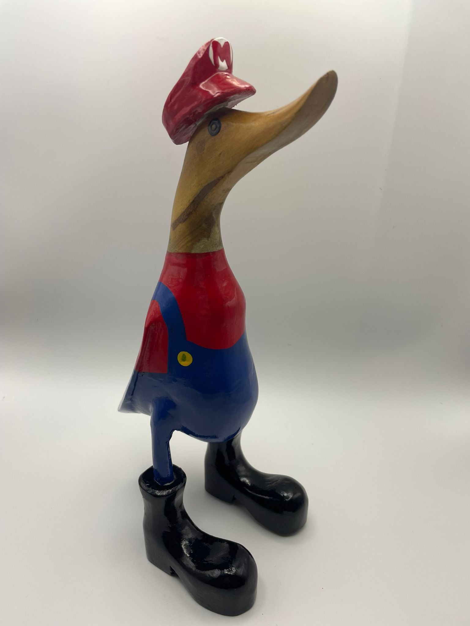 Wooden Duck Small Character - Mario Duck (Approx 25cm) – Baliwood Workshop